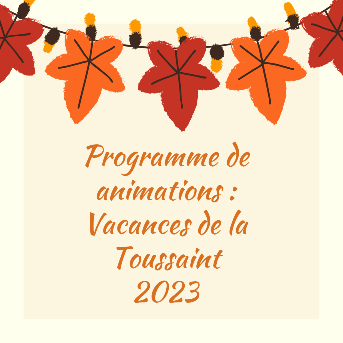 Coly Saint-Amand - Animations des vacances de la Toussaint 2023