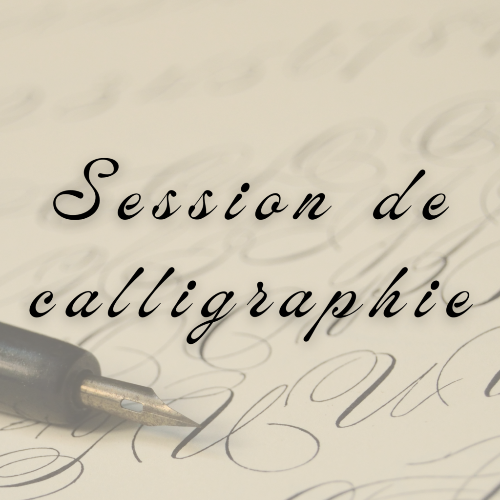 Coly Saint-Amand - Session de calligraphie